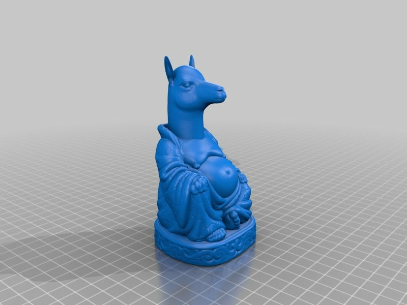 Free STL file Alpaca Buddha (Animal Collection)・3D printing idea to ...