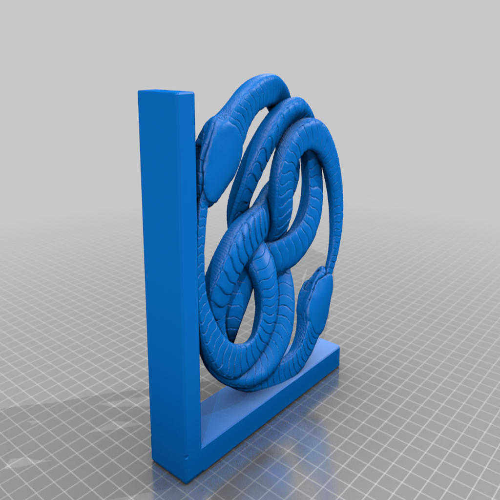 Archivo STL gratis Soporte de estantería de doble serpiente Auryn 🍽️ ...