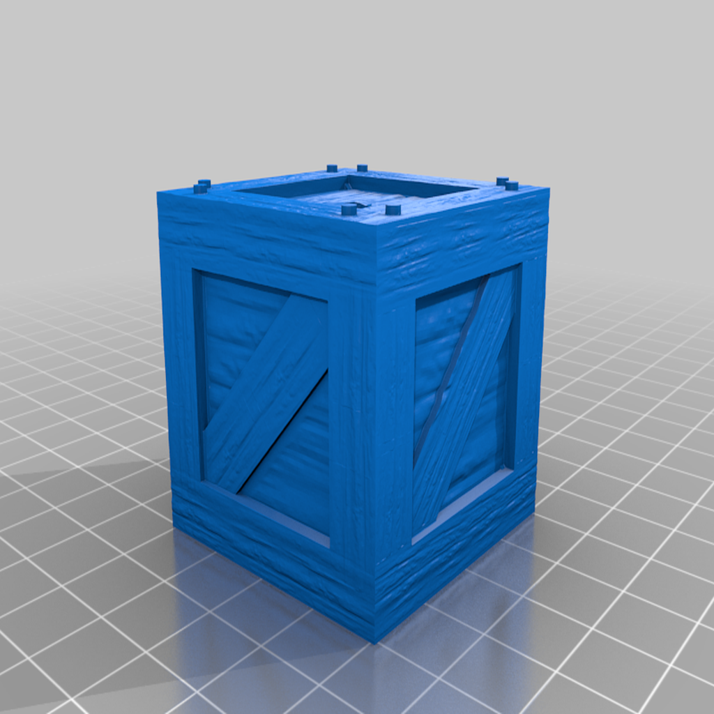 Free STL file Crate | Barrel Pull Ball Chain, Keychain Knob | Handle ...