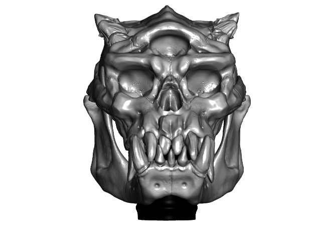 Free STL file REPOST: Troll Skull Cane Topper・3D print model to ...