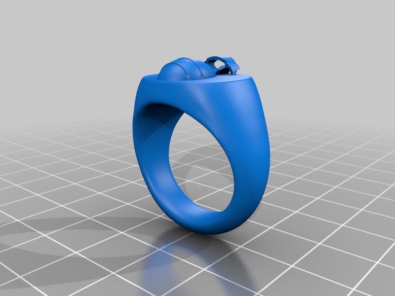 Free STL file Fallout Bomb Signet Ring with Resizing Instructions 💣・3D ...