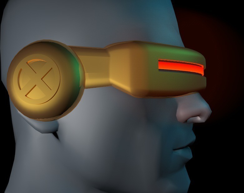 Free STL file 90's Cyclops Visor・3D print object to download・Cults