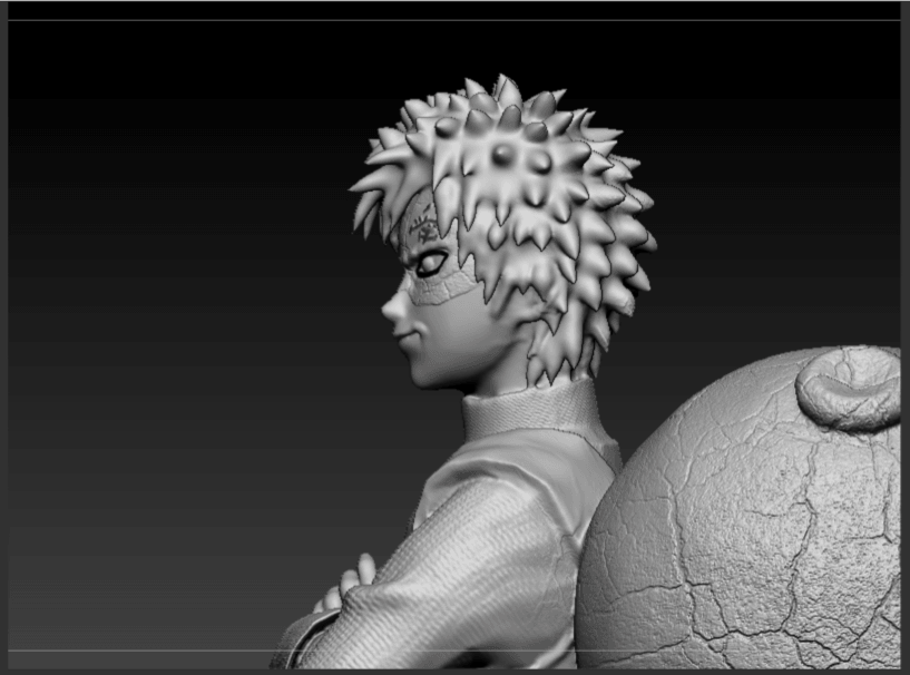 STL file gaara naruto 🦸・3D printable model to download・Cults