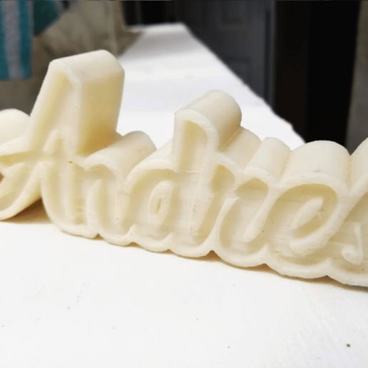 Descargar archivo 3MF Lettering Nombre Andres • Objeto imprimible en 3D ...