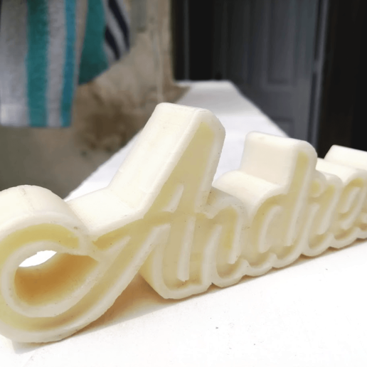 Descargar archivo 3MF Lettering Nombre Andres • Objeto imprimible en 3D ...