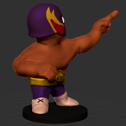 Download STL file El Primo (Costo) Brawl Stars • Template to 3D print ...