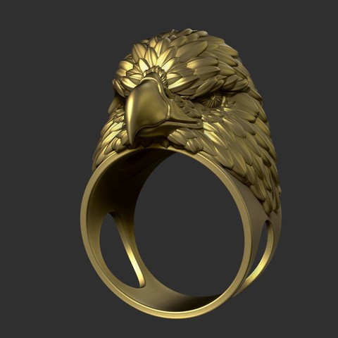 Download STL file Eagle vol2 ring • 3D printer model ・ Cults