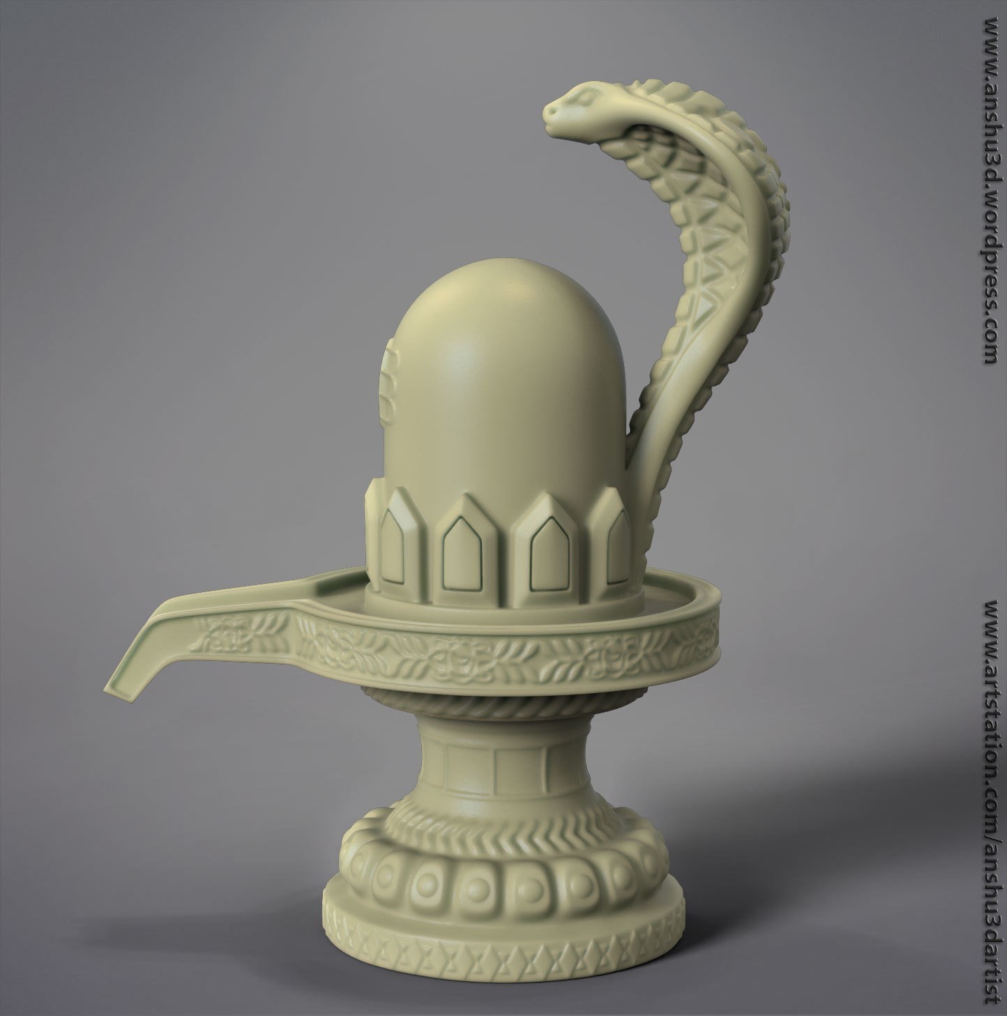 3D file Shivling lord shiva ling 3d printable・Template to download and ...