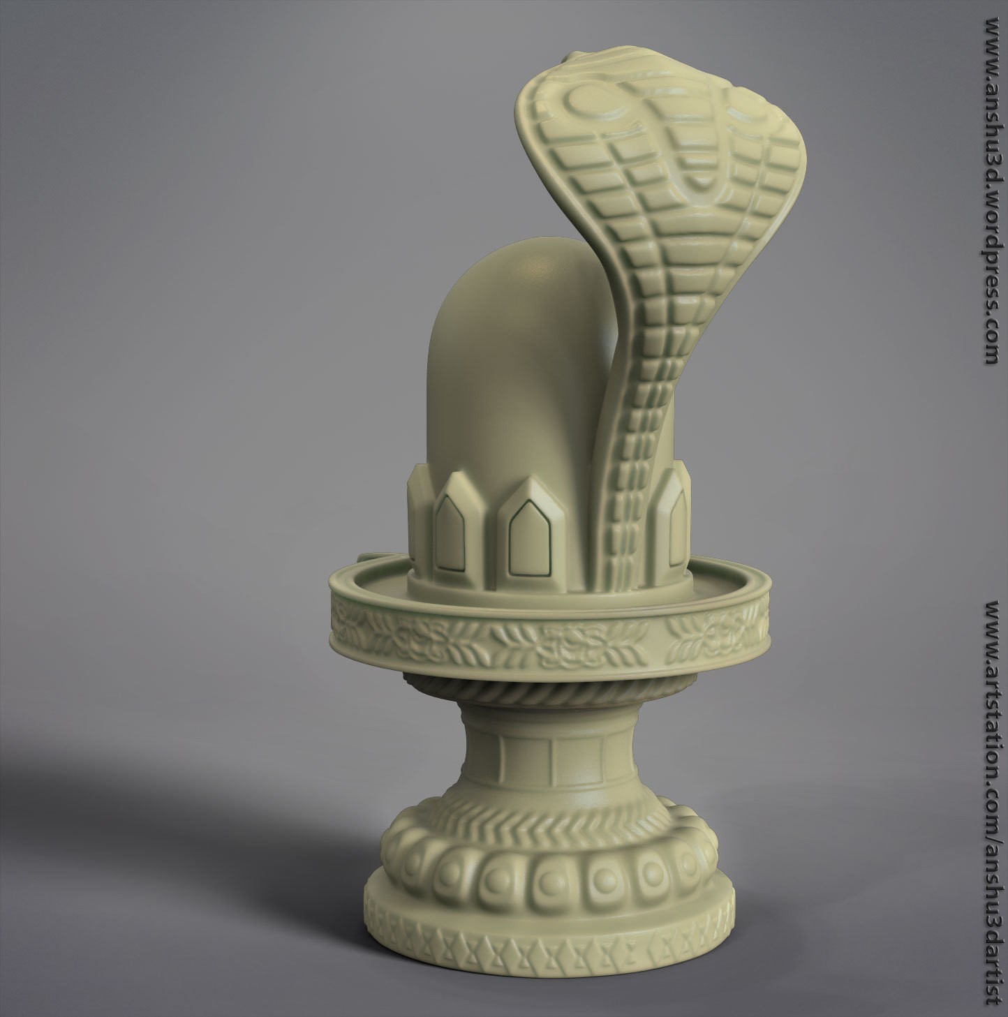 3D file Shivling lord shiva ling 3d printable・Template to download and ...
