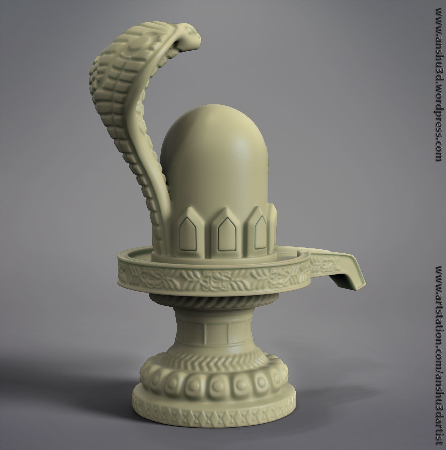 3D file Shivling lord shiva ling 3d printable・Template to download and ...