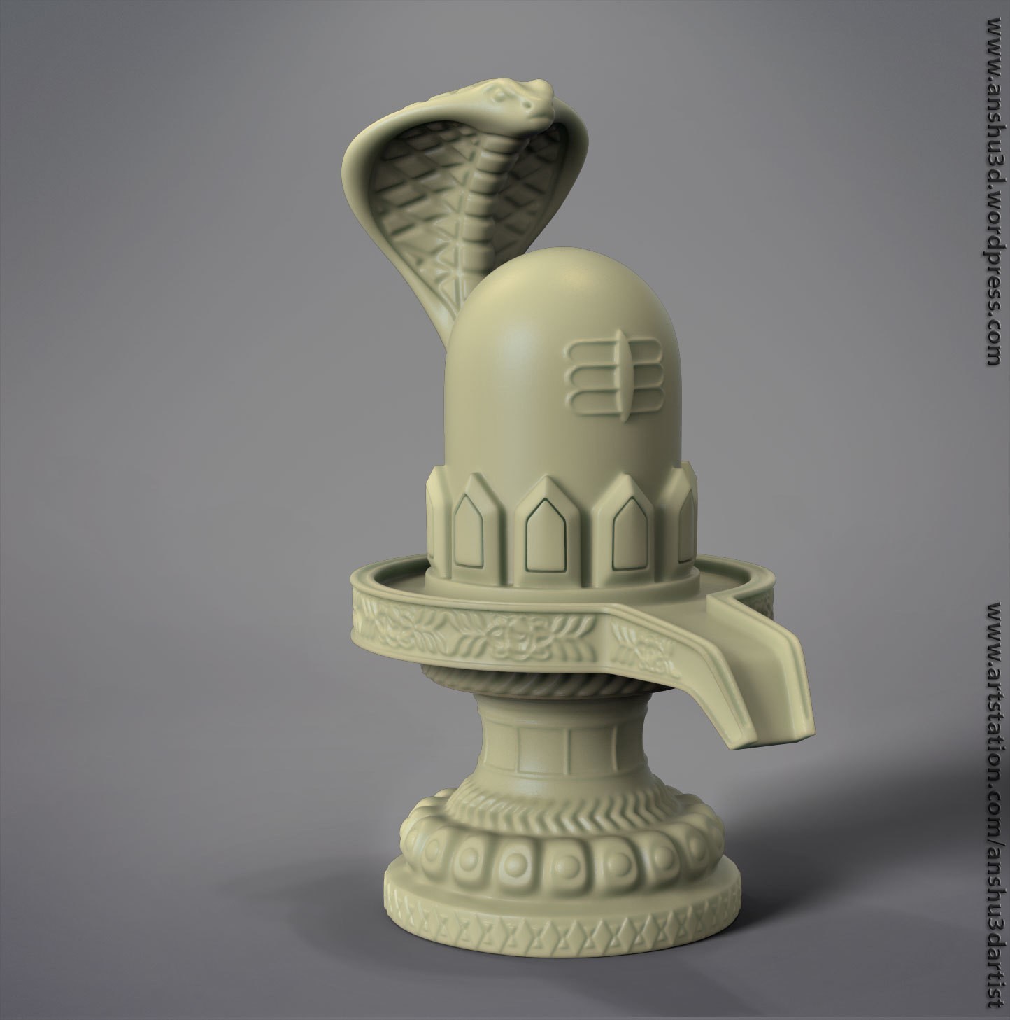 Fichier 3D Shivling seigneur shiva ling 3d printable・Plan pour ...