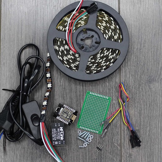 Download free 3D printer designs DIY WiFi RGB LED Soft Lamp ・ Cults