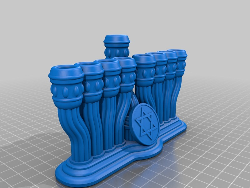 Free 3D file Mini Menorah and Toy Candles 🕎・3D print model to download ...