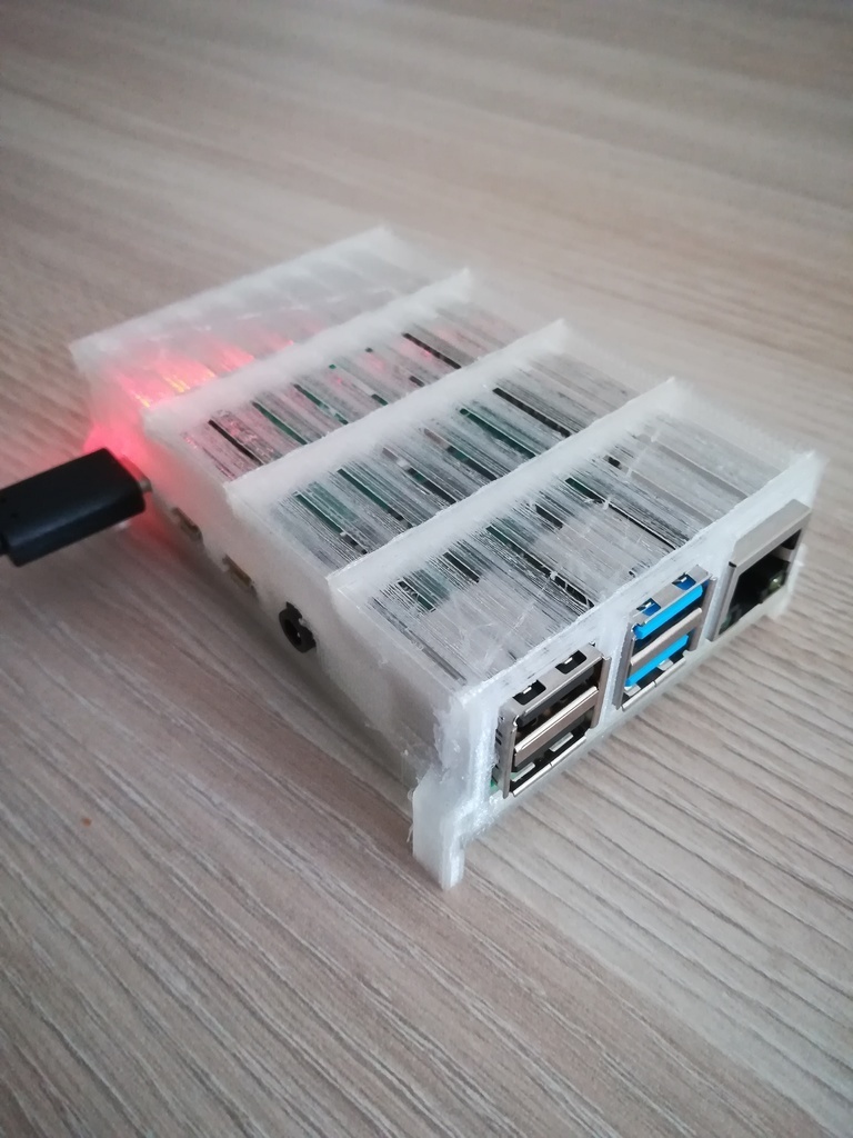 Free 3D file Raspberry Pi 4 Transparent Case・3D printing idea to ...