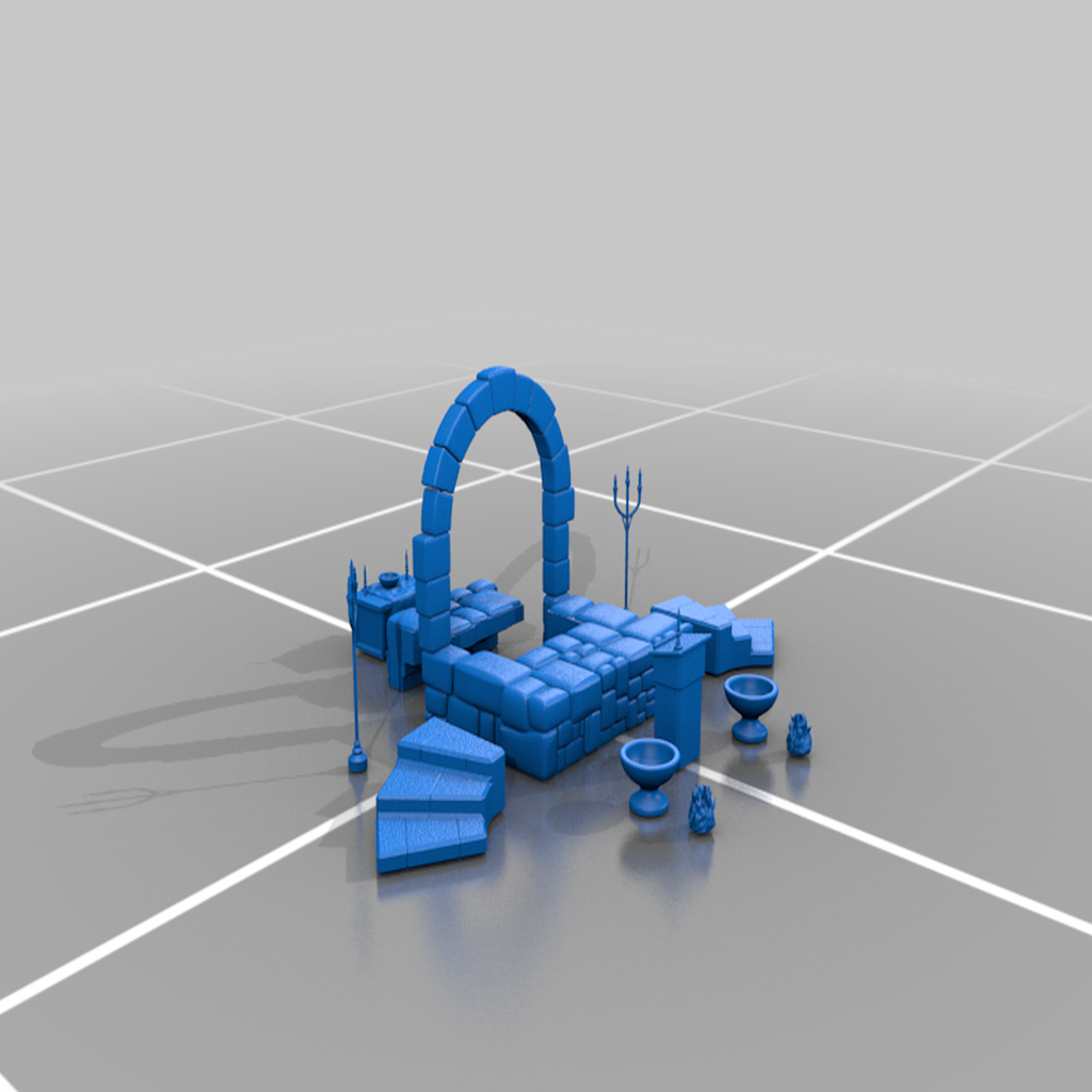 Free 3D file Altar with a secret door・3D printer model to download・Cults
