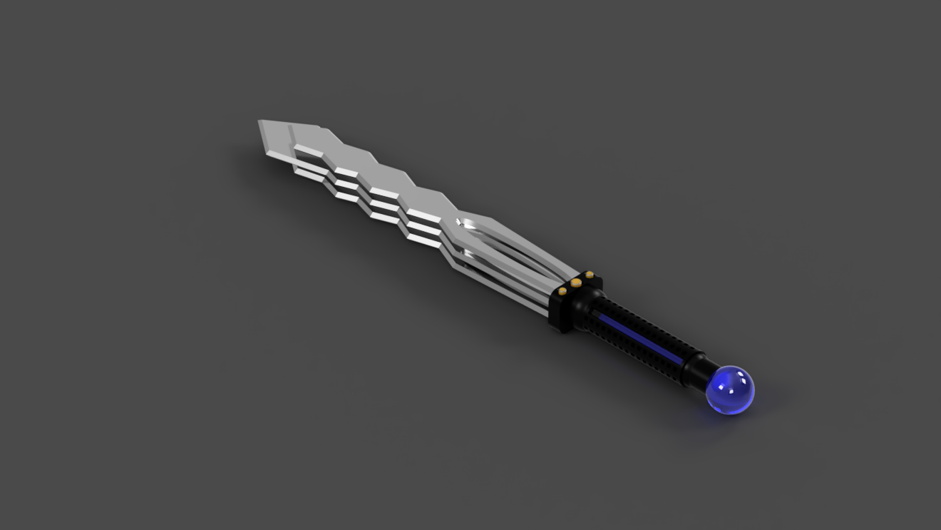 3D file CONCEPT SERIES: "Cerberus" Ballistic Futuristic Fantasy Blade ...