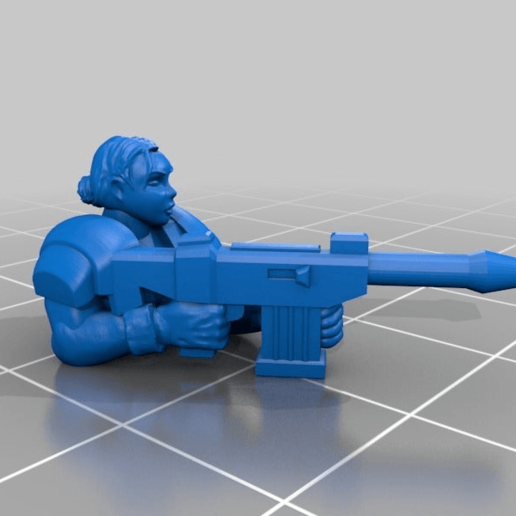 Download free STL file Female PDF Trooper Set 1 (non-heroic) • 3D ...