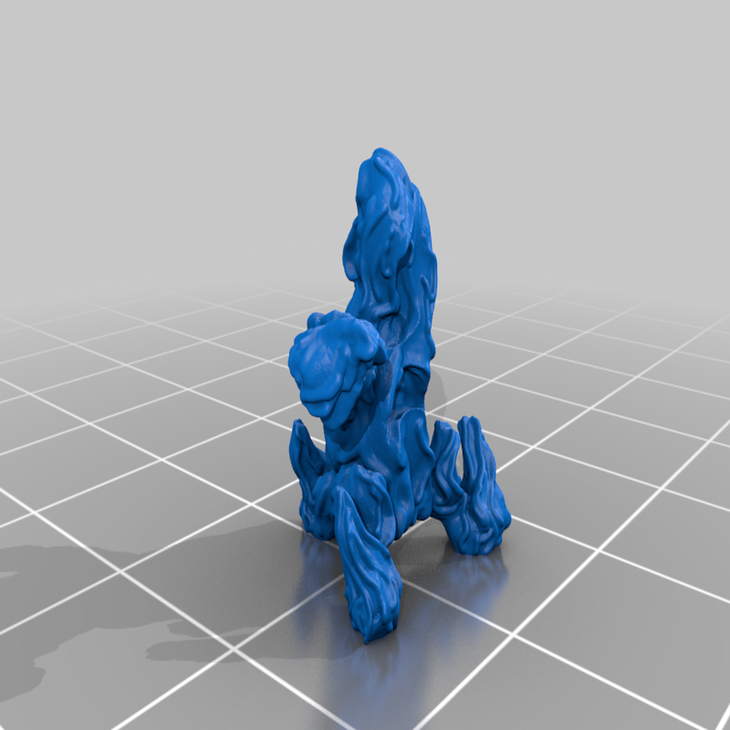 Free STL file Living Flame Elemental・3D printable model to download・Cults
