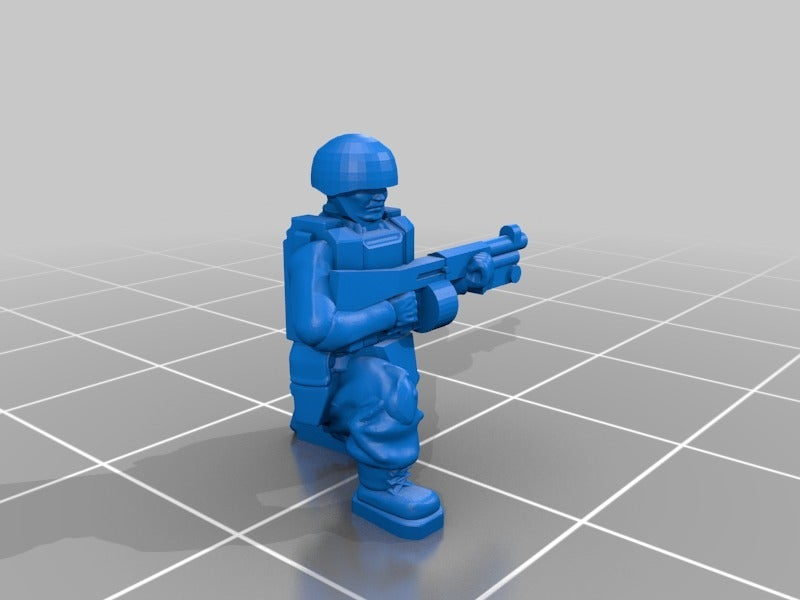 Free STL file Late Cold War USSR Mechanized Infantry 1/100・3D printable ...