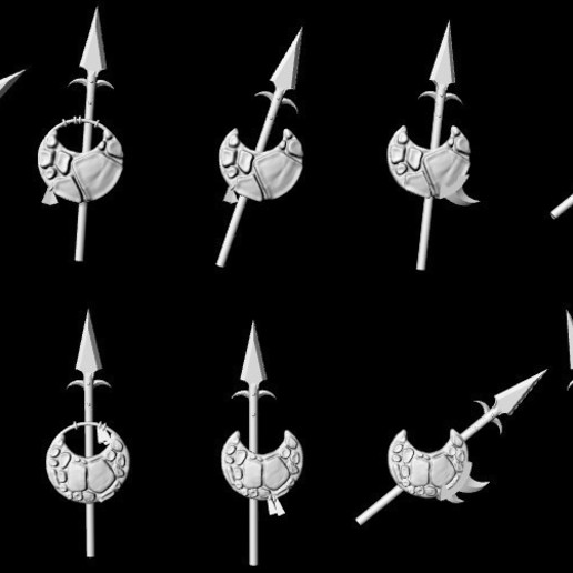 Download free STL file Saurian Skinks - Shield-Javelin • 3D print ...