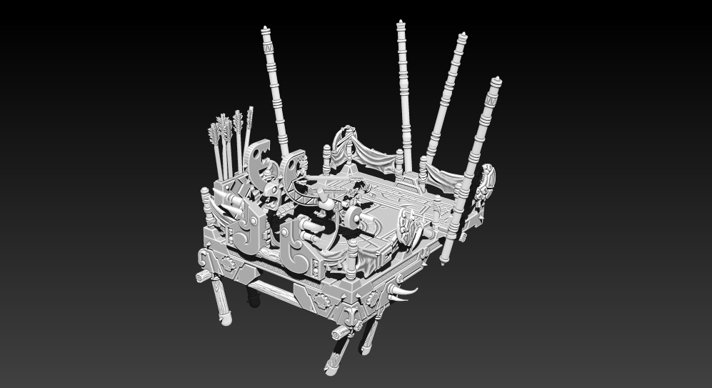 STL file Saurian Stegy-Howdah 2.0 - Accessories Model 🎲・3D printing ...