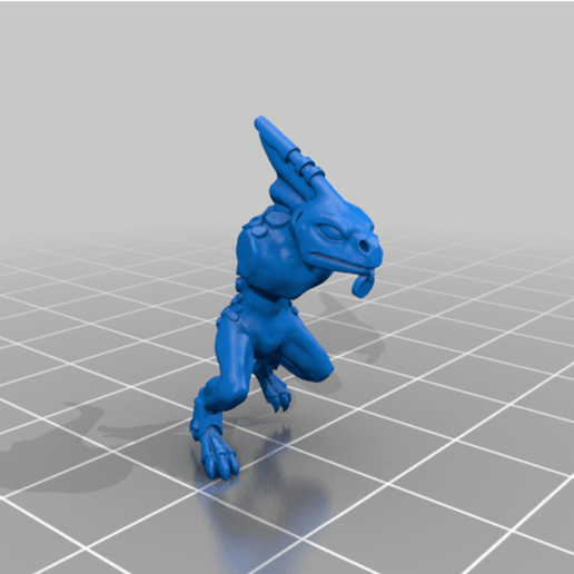 Download free STL file Saurian Skinks Warriors • 3D printer template ...
