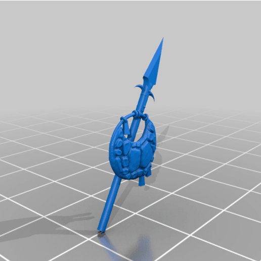 Download free STL file Saurian Skinks - Shield-Javelin • 3D print ...