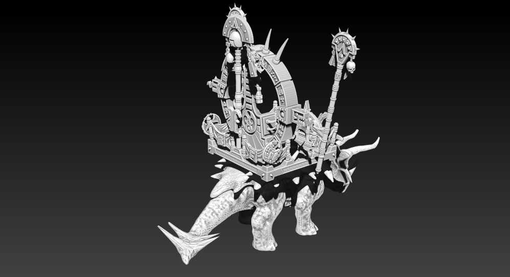 STL file Saurian Stegy-Howdah 2.0 - Vintage Model 🎲・3D printable design ...