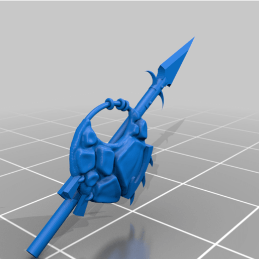 Download free STL file Saurian Skinks - Shield-Javelin • 3D print ...