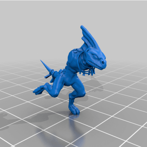 Download free STL file Saurian Skinks Warriors • 3D printer template ...