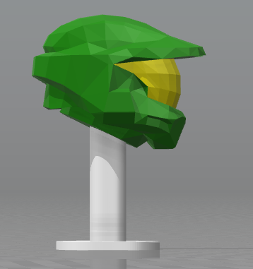 Free STL file Helmet - Master chief halo 2 - low poly 🪖・3D printing ...