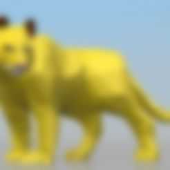 Download 3D printing files Puma - low poly (Cougar) ・ Cults