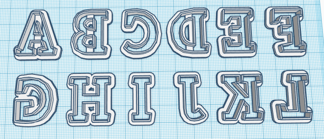 Free STL file Uppercase Letter Cutter A - L・3D printer design to ...