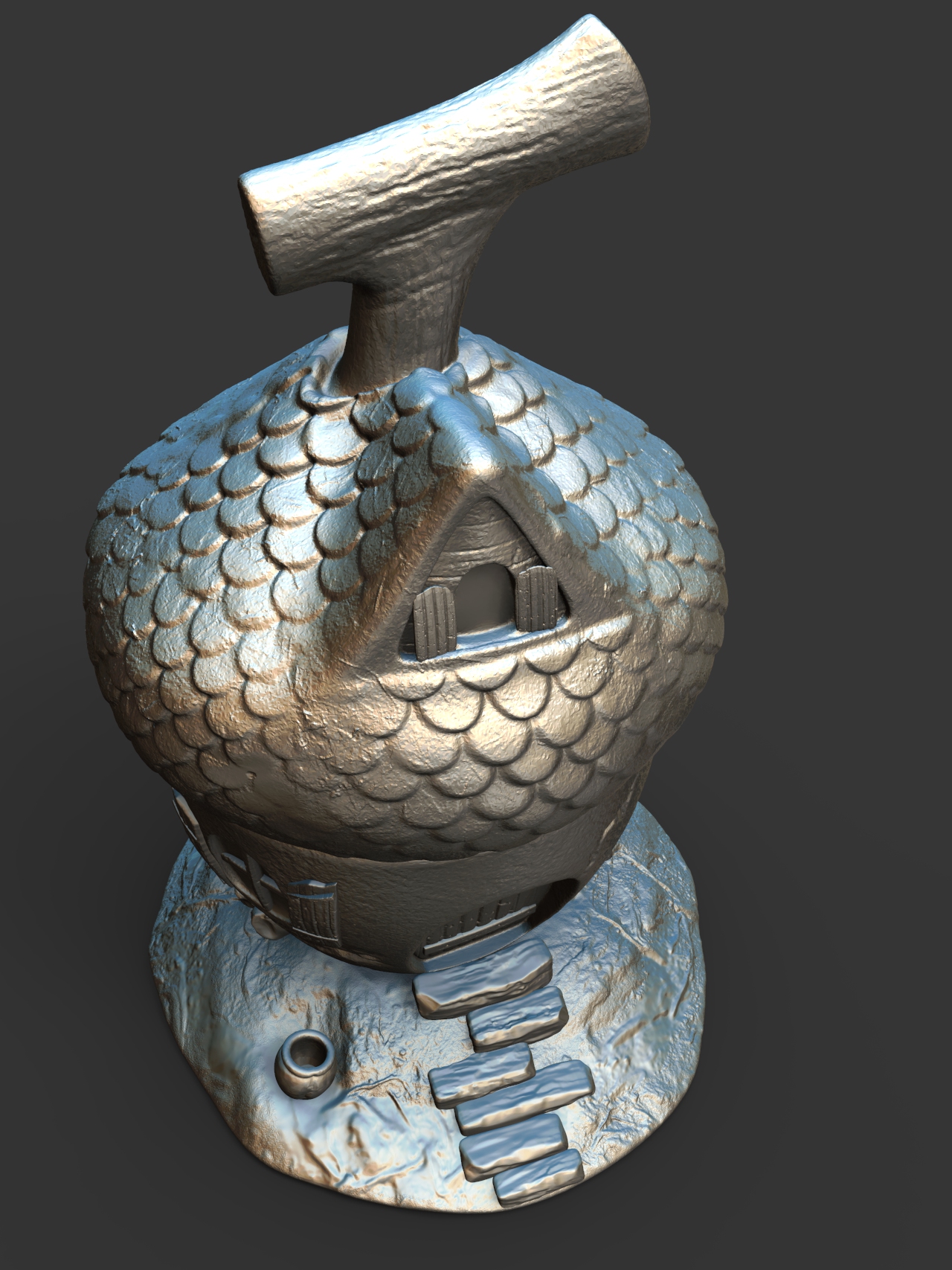 STL file acorn cute forest house squirrels 🏠・Design to download and 3D ...