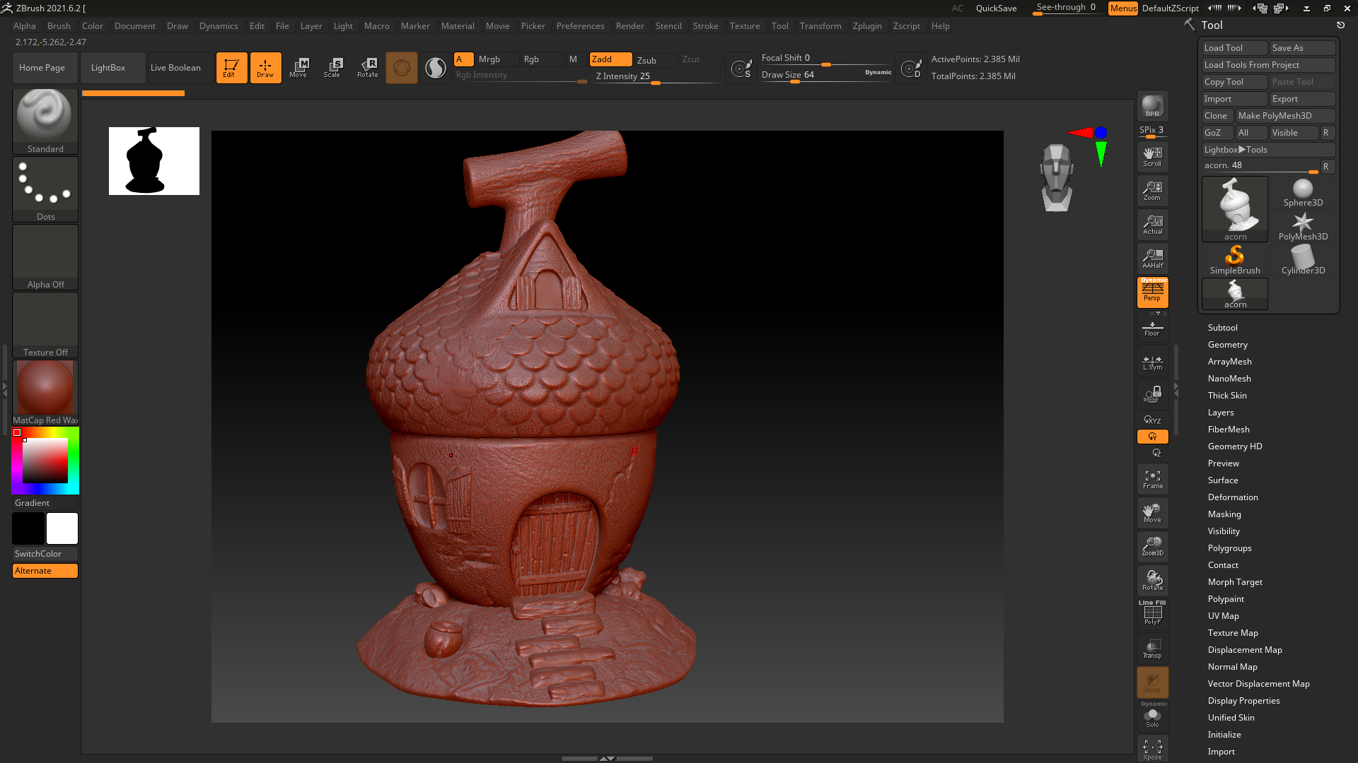 STL file acorn cute forest house squirrels 🏠・Design to download and 3D ...