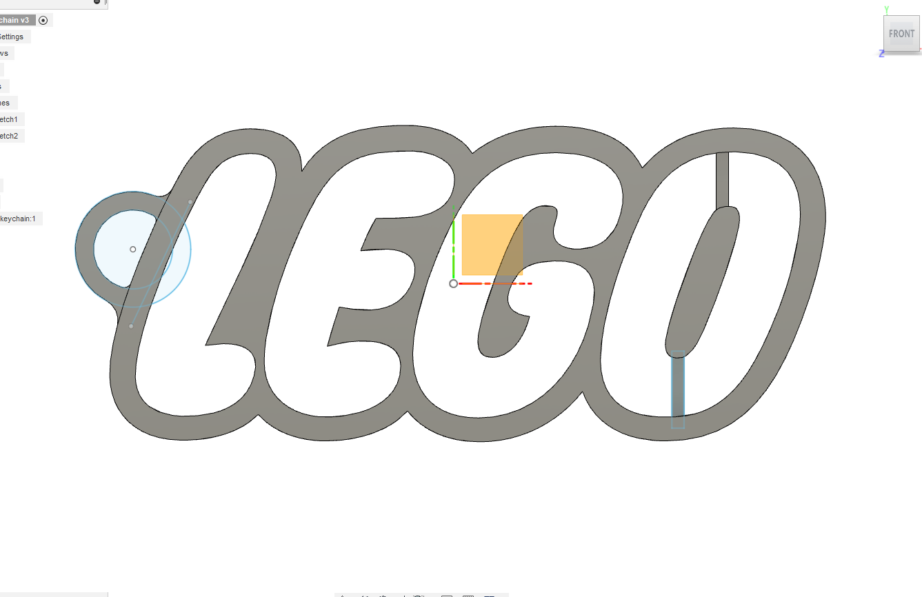 Free STL file key chain LEGO logo・3D printer design to download・Cults