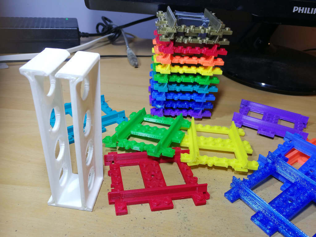 Free STL file Lego Train Tracks Organizer・3D printing design to ...