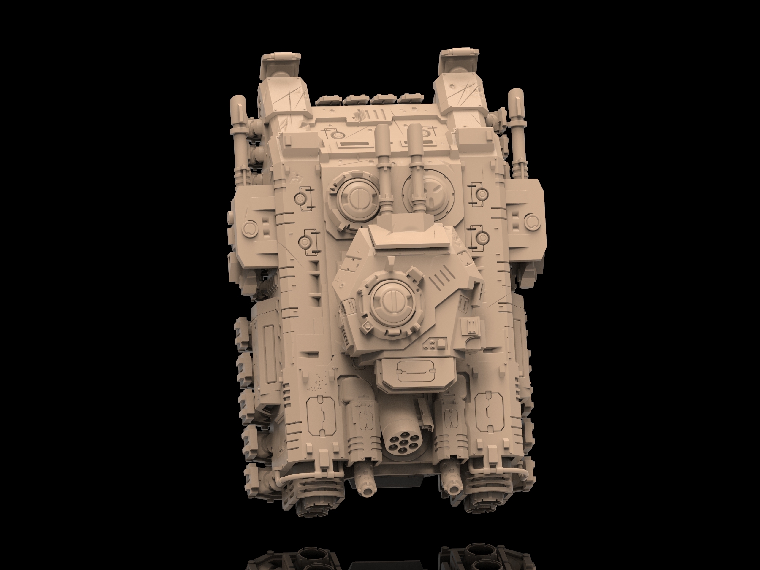 STL file Sci Fi Tank battle worn・3D printing design to download・Cults