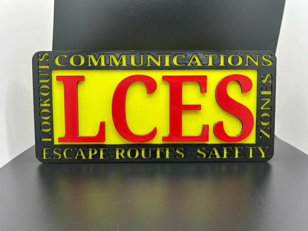 Free 3D file Wildland Fire Fighting LCES Sign・3D printable model to ...