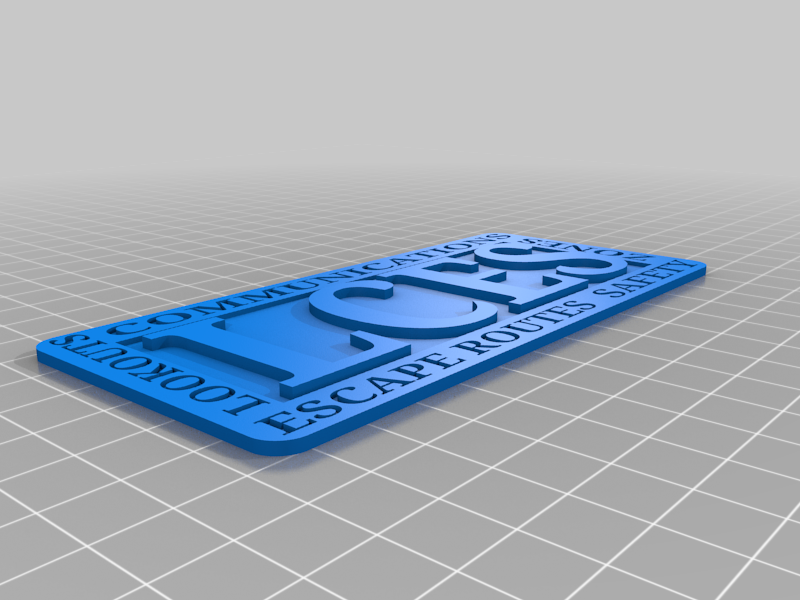 Free 3D file Wildland Fire Fighting LCES Sign・3D printable model to ...