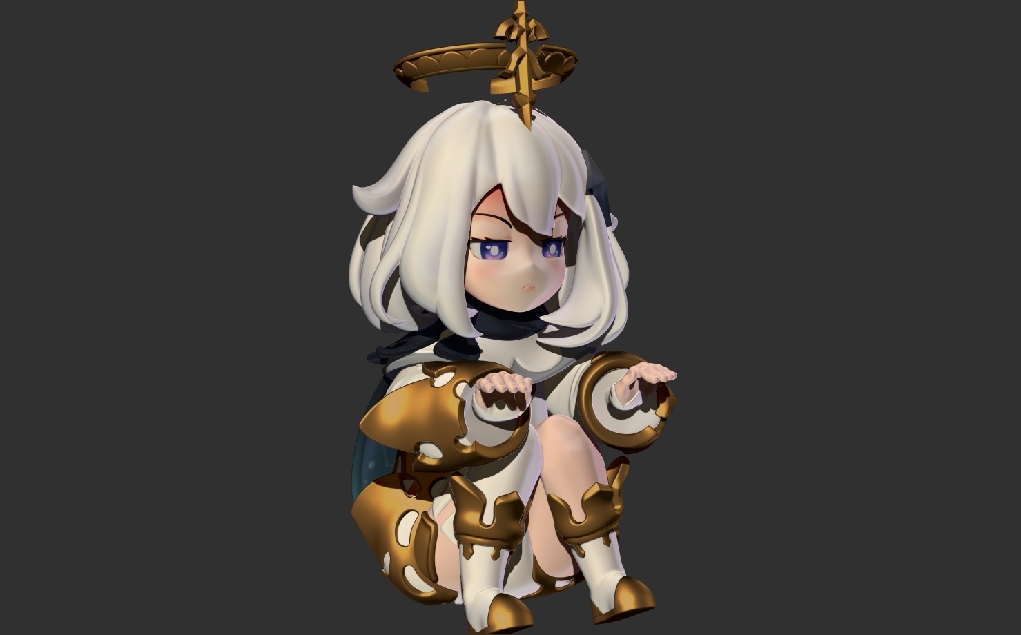 3D file Paimon in the pot - Genshin Impact Fanart・3D print design to ...