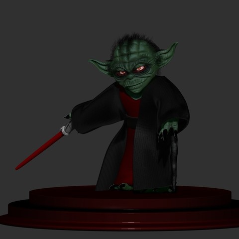 Descargar archivo OBJ busto lord sith yoda • Modelo para imprimir en 3D ...