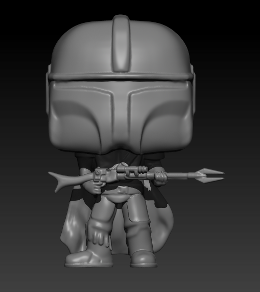 OBJ file Funko Mandalorian Doll - Star Wars・3D printing template to ...