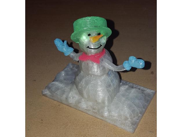 Free STL file snowman・3D printer model to download・Cults