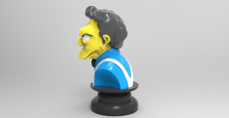 Archivo STL Moe Szyslak los Simpson 👽・Diseño imprimible en 3D para ...