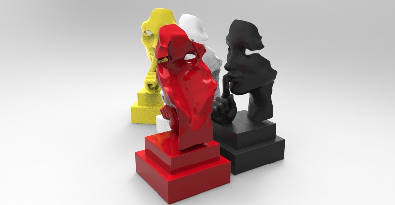 STL file silence 🤫・3D printable design to download・Cults