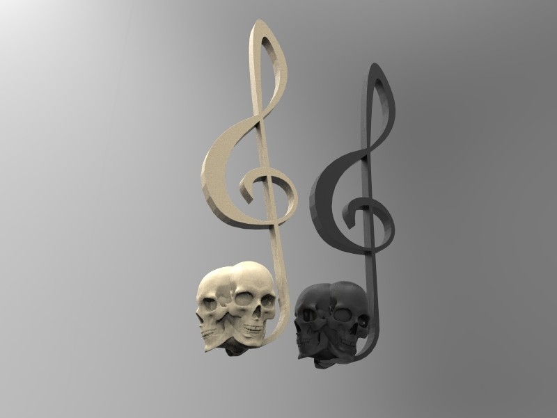 Free STL file MUSICAL KEY G・3D printable model to download・Cults