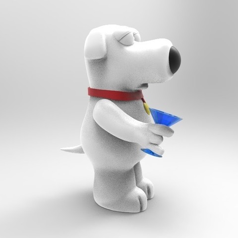 Download STL file brian griffin • 3D printing object ・ Cults
