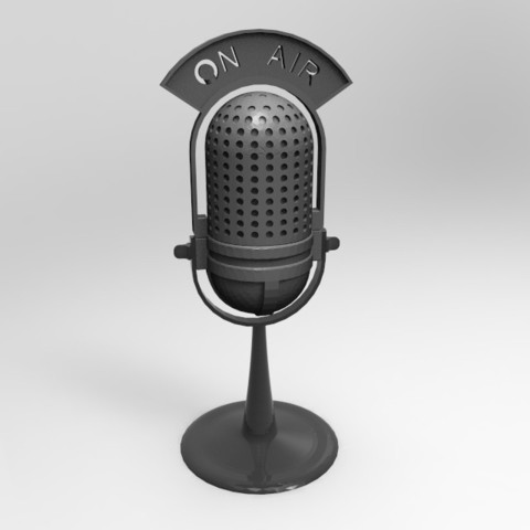 Download 3D printer files antique on air microphone ・ Cults
