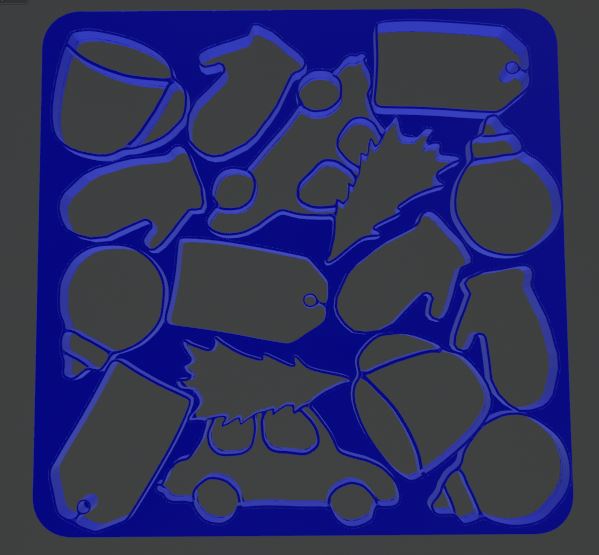 STL file MULTI - CHRISTMAS COOKIES CUTTER・3D printable model to ...